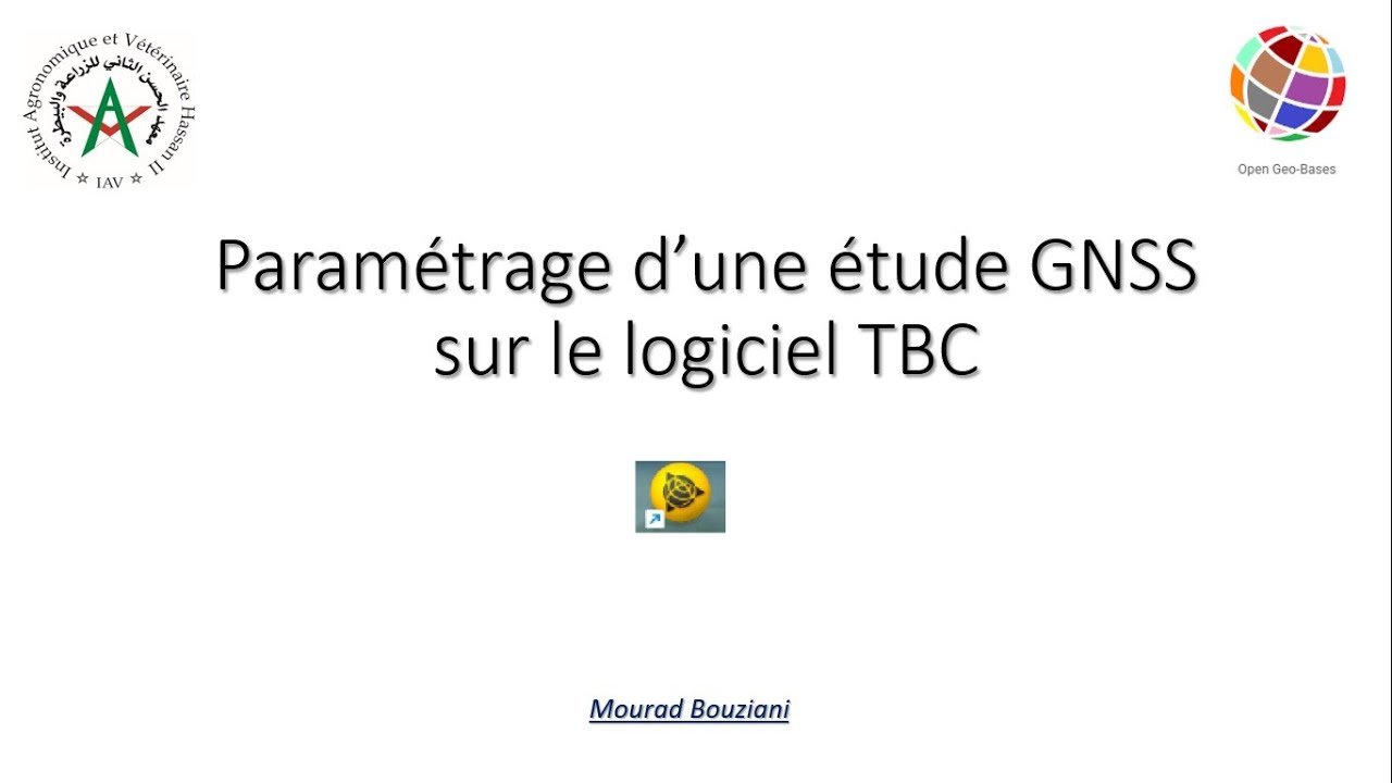 Configuration d'une étude GNSS sur TBC - YouTube