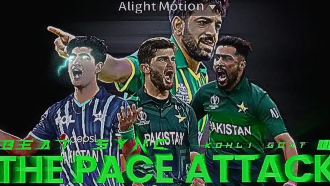 THE PACE ATTACK OF PAKISTAN🔥🇵🇰•AMIR,SHAHEEN,NASEEM AND RAUF💕•KOHLI ...