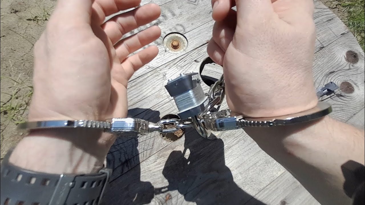 DOUBLE LOCKED HANDCUFFED AND PADLOCK ESCAPE! WITH PAPERCLIP! # ...