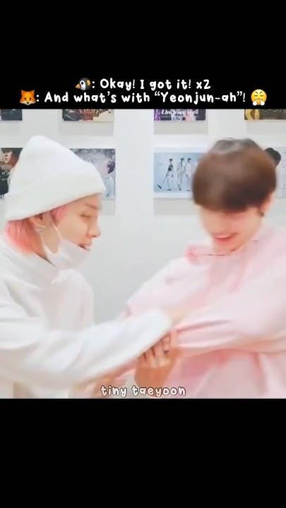 Hyuka took the opportunity to call Yeonjun informally 😆 #hyuka #hueningkai #txt #txtkai #yeonjun ...