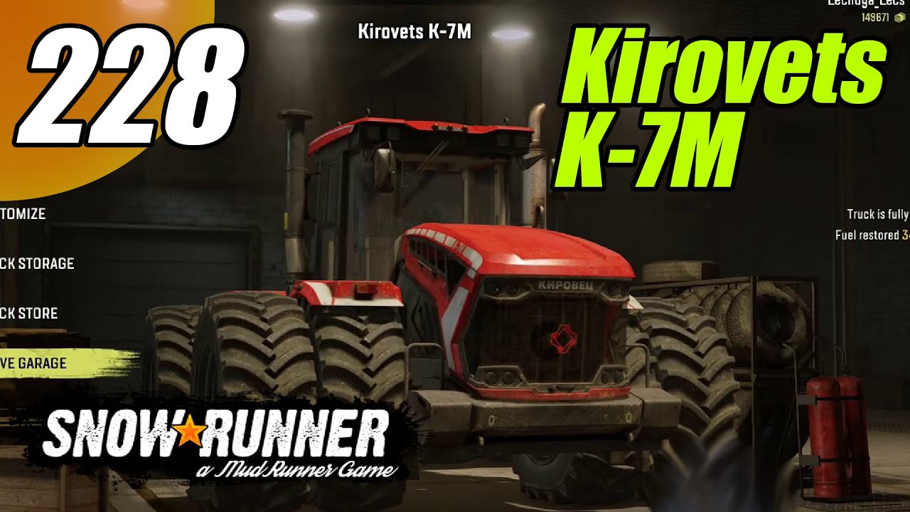 SnowRunner - #228 - Rescatamos Un Nuevo Tractor: Kirovets K-7M - [#PS5 ...