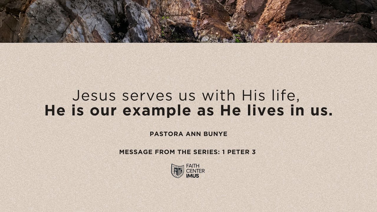 JESUS SERVES US WITH HIS LIFE, HE IS OUR EXAMPLE AS HE LIVES IN US ...