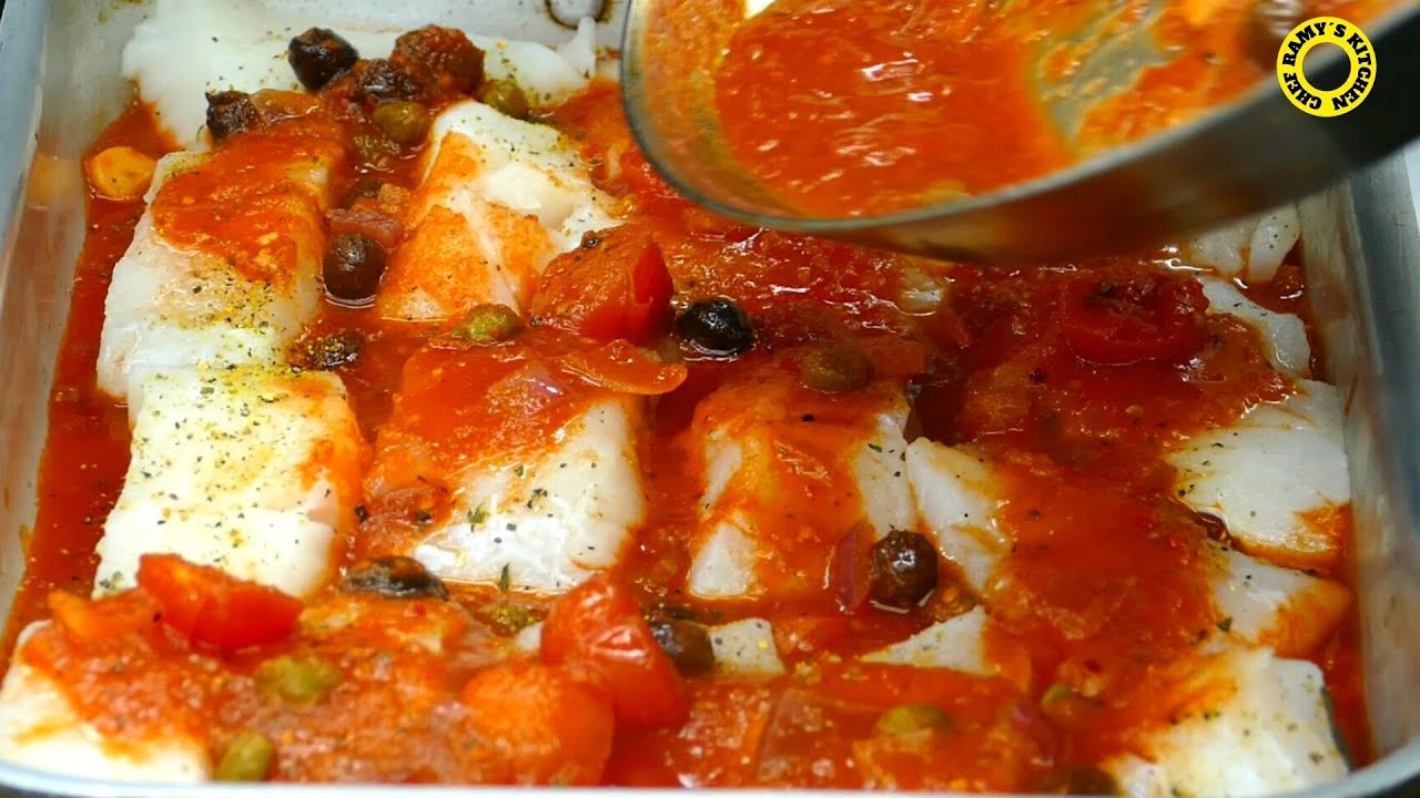 Best SICILIAN-STYLE Baked Cod Fish || Beste Kabeljau nach ...