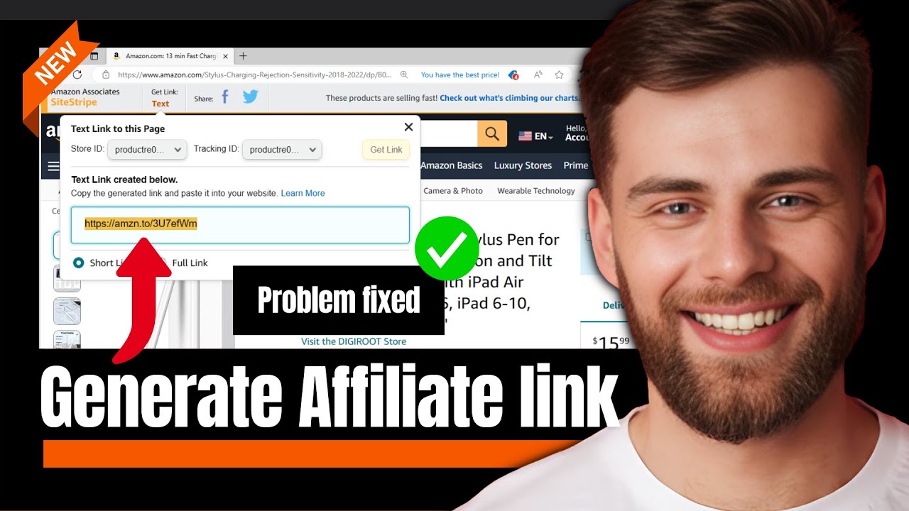 How To Generate Amazon Affiliate Link (Step by Step) - YouTube