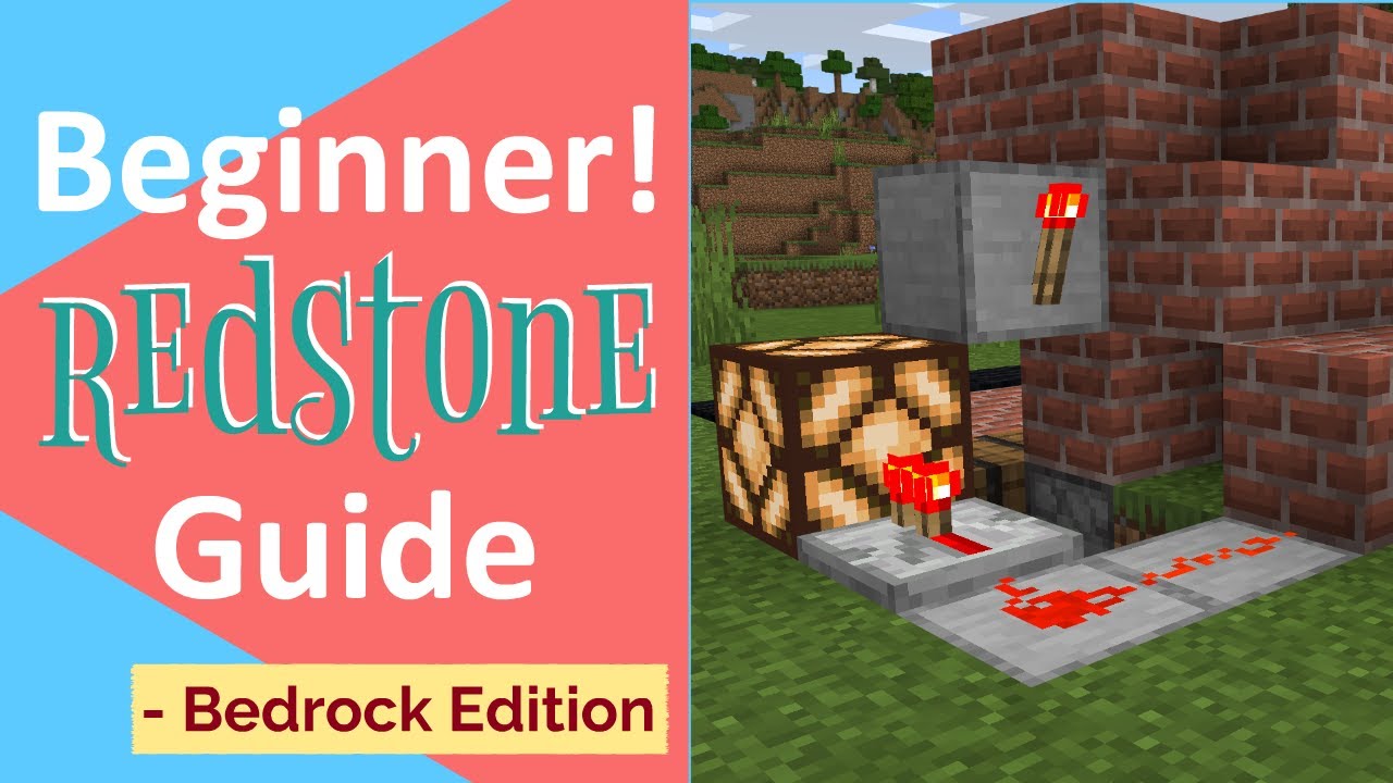 Mcpe Redstone Basics Redstone Tutorial For Minecraft Pebedrockwindows 10 Youtube