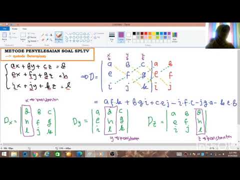 SPLTV part 4: metode determinan/Cramer - YouTube