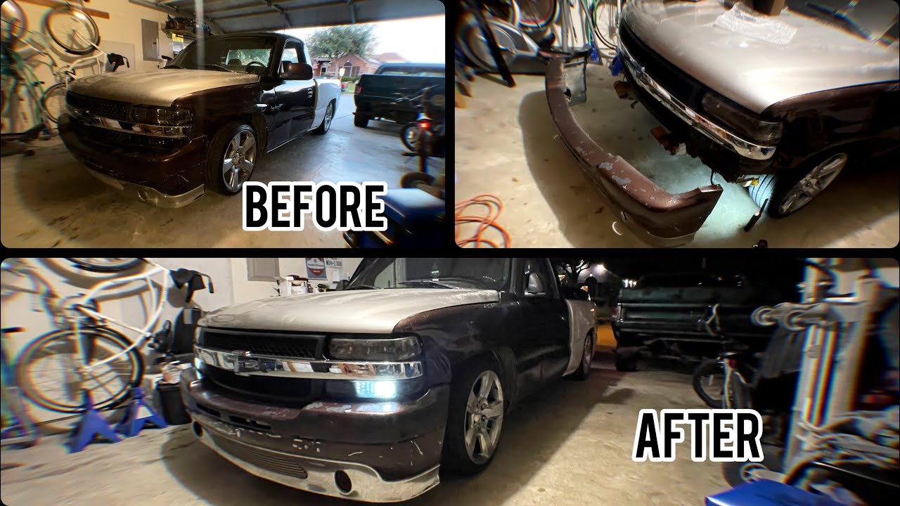 FIXING BUMPER SAG ON HD BUMPER ON MY CAMMED 6.0 SINGLE CAB - YouTube