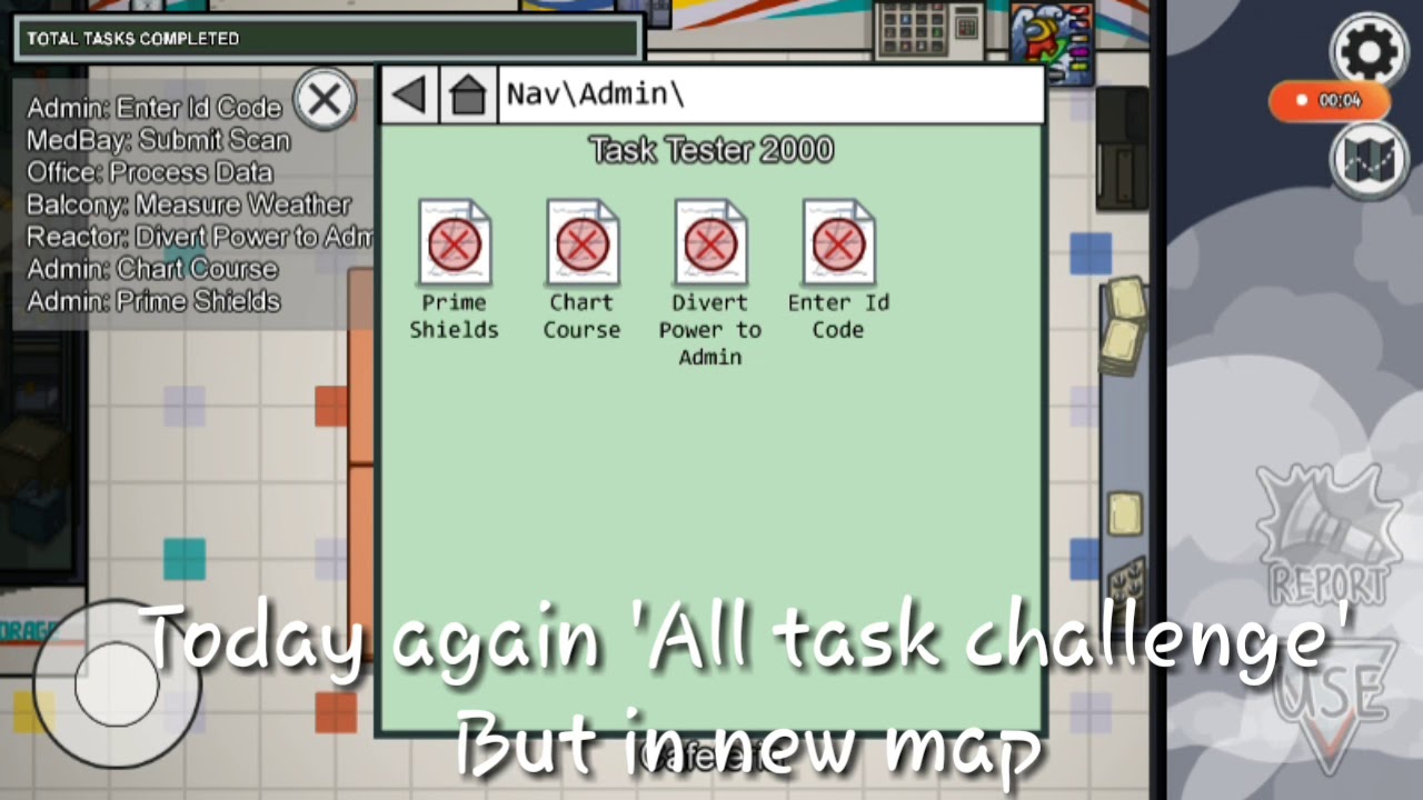 Among us but I will do all task in smallest map || among us || letter ...