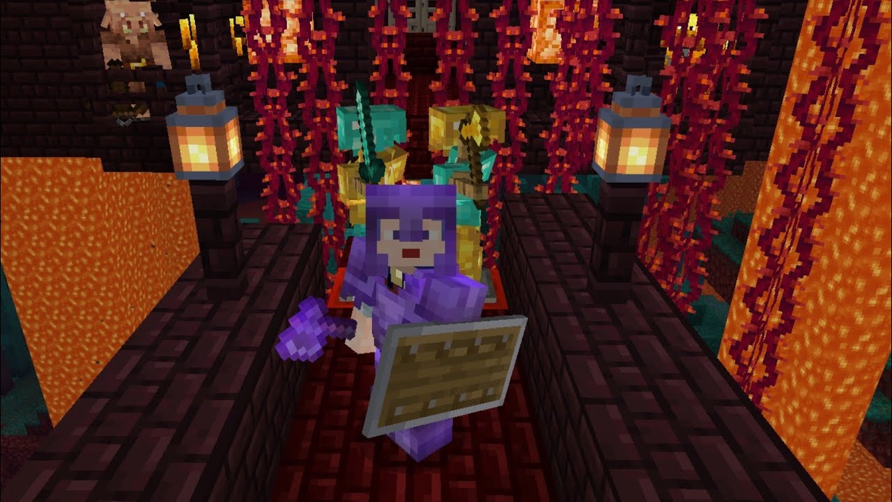 Minecraft Nather castle (Piglin castle) - YouTube