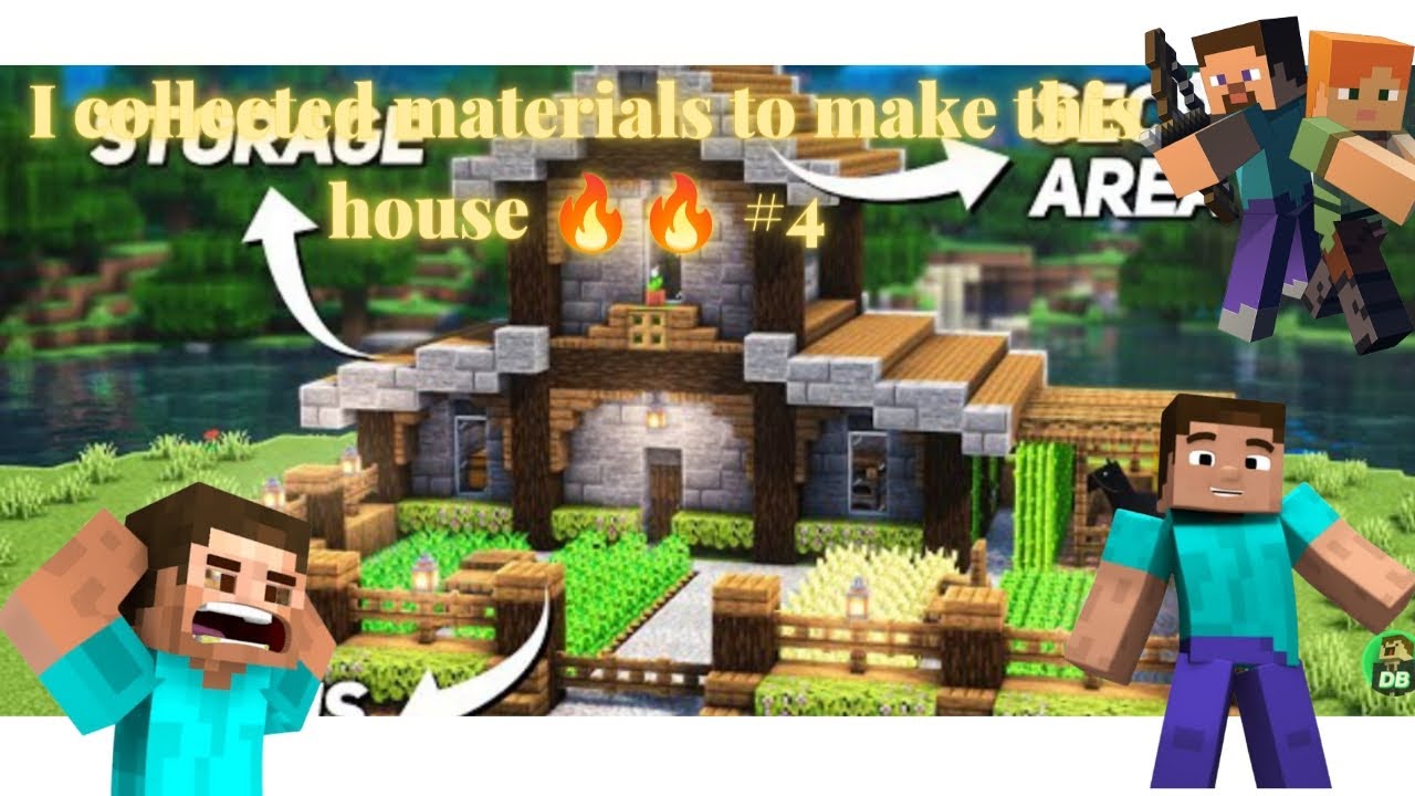 i collected materials to make this jod house in rover smp #4 #minecraft ...