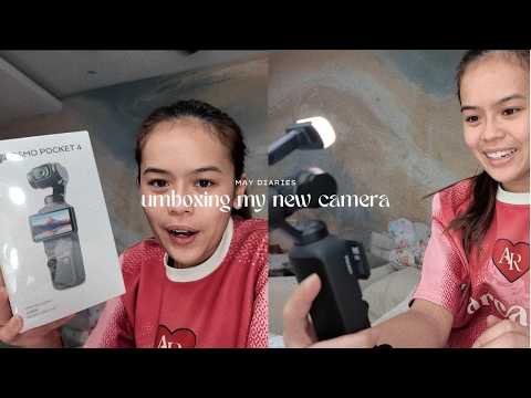 unboxing and testing out my new DJI osmo pocket 4!!! | may diaries