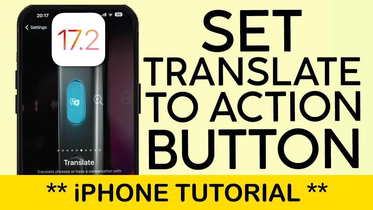 How to Set Translation As Action Button On iPhone 15 Pro & iPhone 15 ...