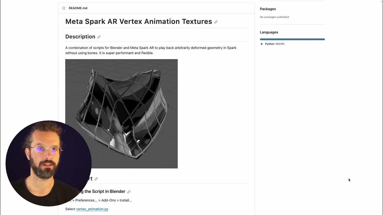 Meta Spark AR Vertex Animation Textures - YouTube