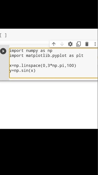 Plotting A Sine Wave Using Matplotlib And Numpy Shorts Python Matplotlib Youtube