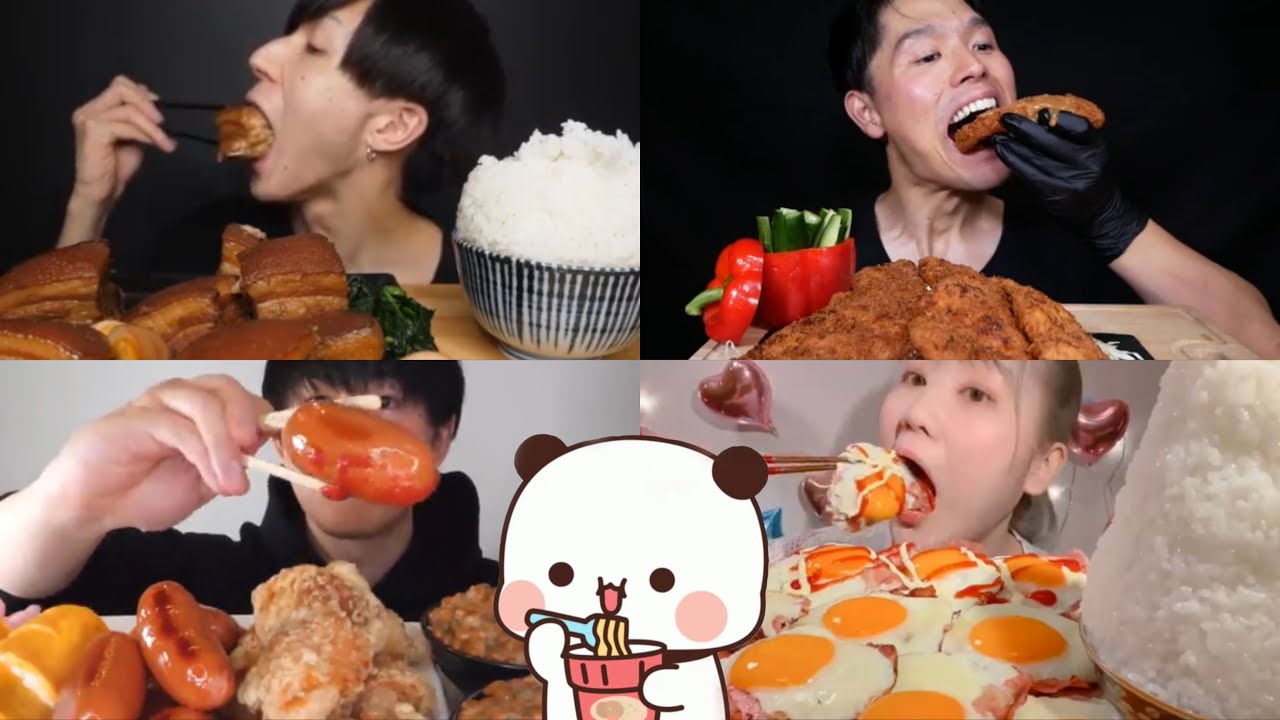 2x Speed !! BEST JAPANESE MUKBANGERS [ASMR] 😋🍖🍗🥩 - YouTube