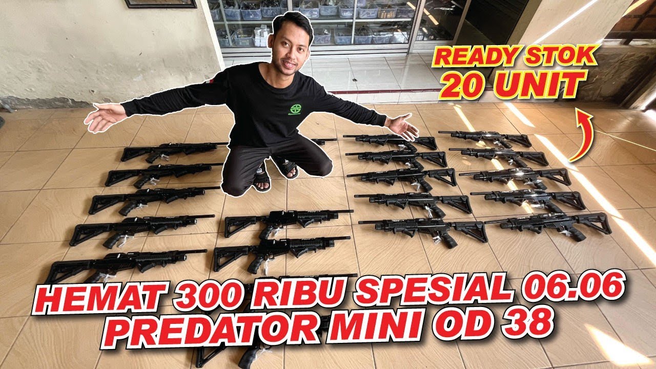 [ PROMO ] HEMAT 300 RIBU !! UPDATE STOK 20 UNIT PCP PREDATOR MINI OD 38 ...