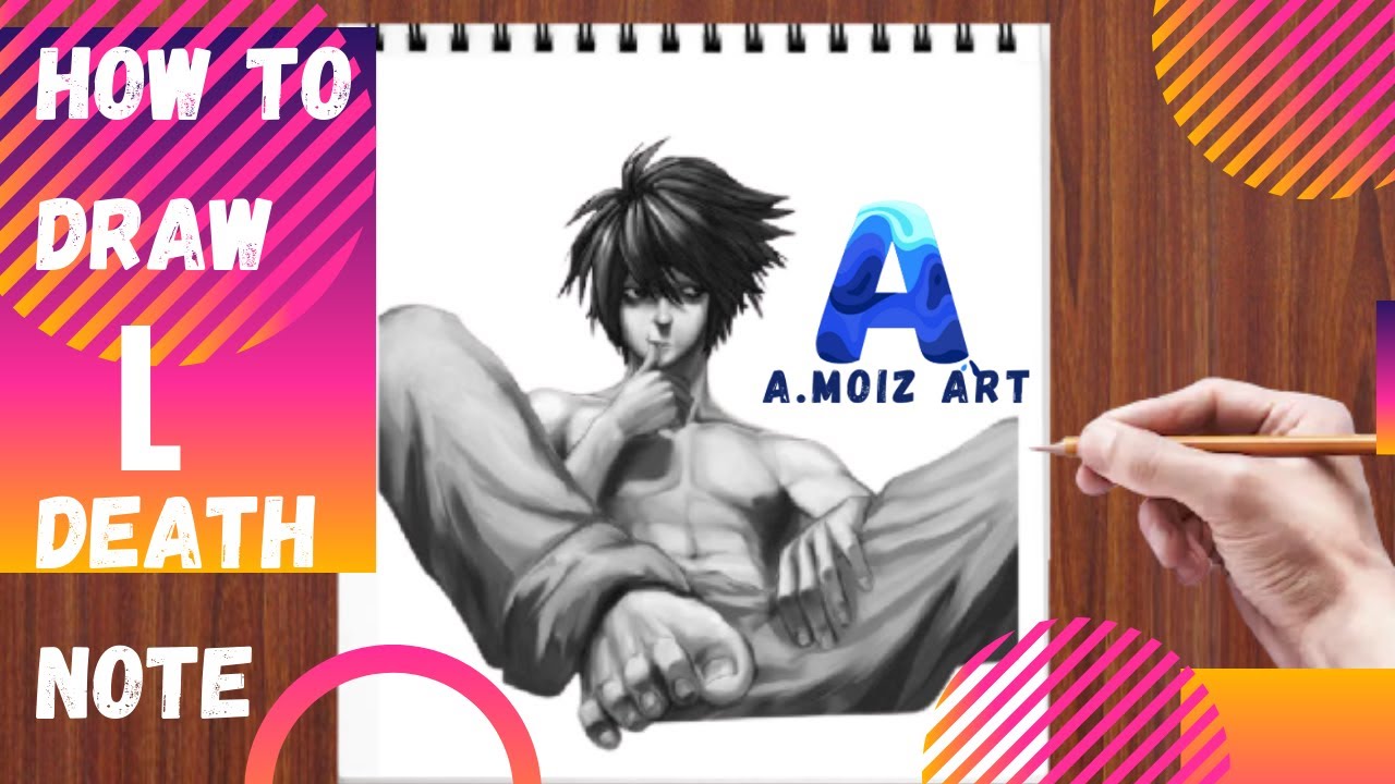 How to Draw L |Death Note | Anime Drawing |Speed Drawing - YouTube
