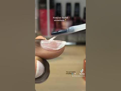 Rubber base gel with me | natural nails | biab application - YouTube