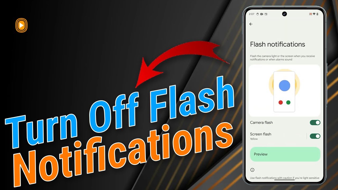How To Turn Off Flash Notifications