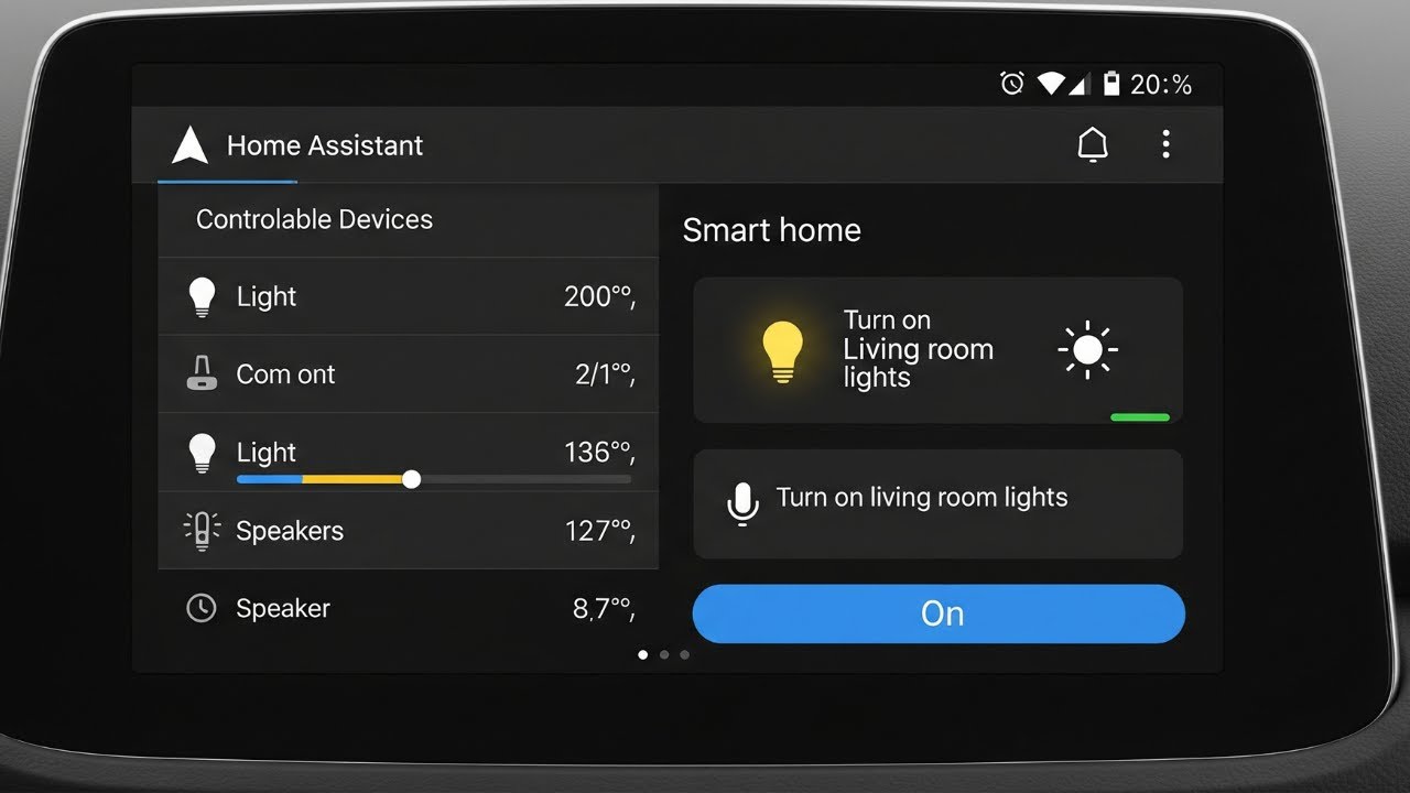 Control Any Smart Home Device on Android Auto Home Assistant - YouTube