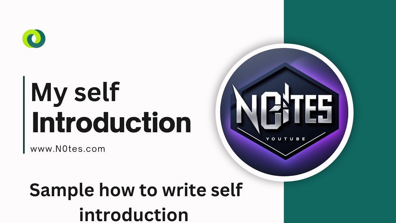 How to introduce yourself in english|| introduce yourself as a youtuber ...