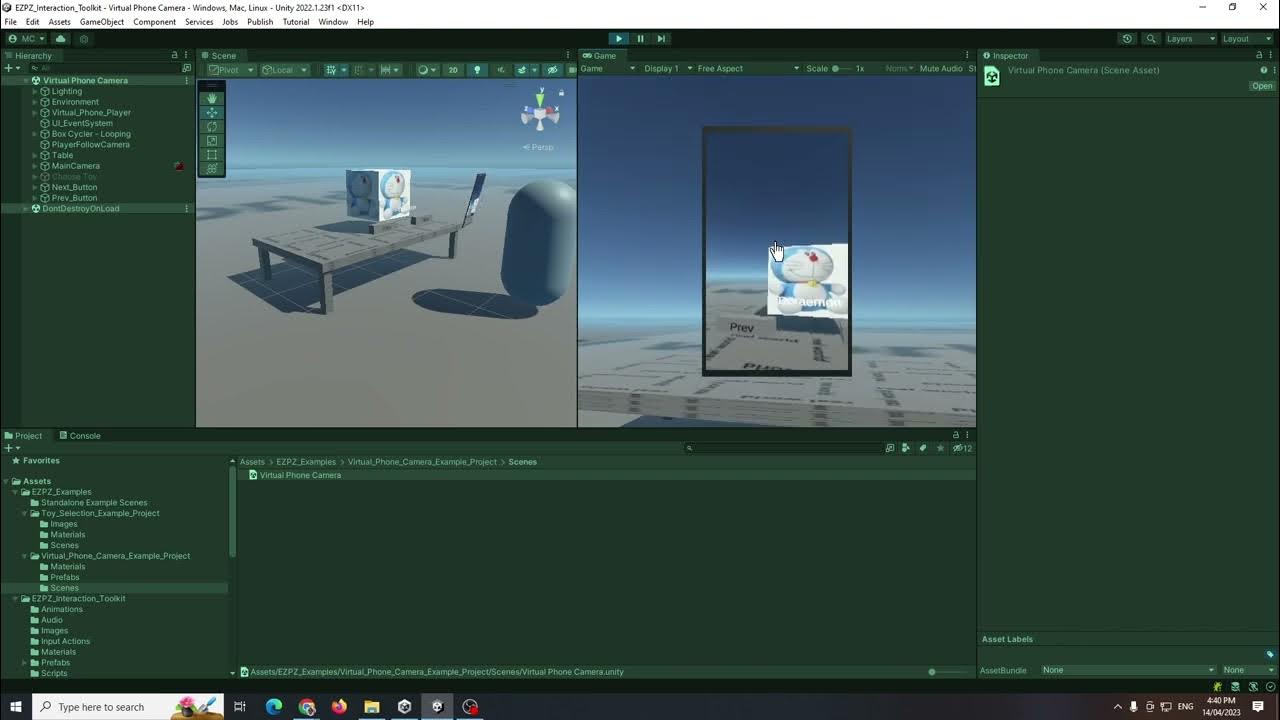 Virtual Smartphone Ezpz Interaction Toolkit Update Youtube