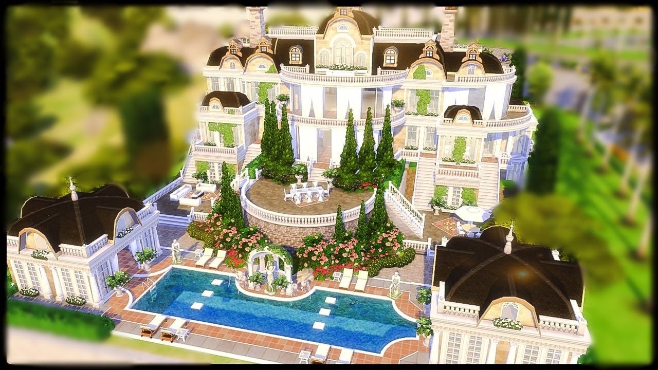 MEGA MANSÃO DE LUXO🍾$! //MEGA LUXURY MANSION// The Sims 4 Speed build ...