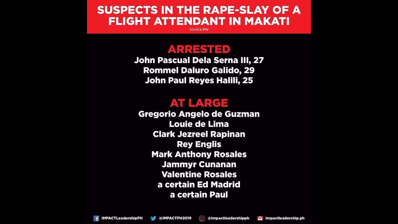 🔴THE SUSPECTS OF THE GANG RAPED FLIGHT ATTENDANT//CHRISTINE DACERA # ...