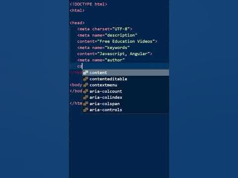 Html5 Meta Tags | SEO meta tags - YouTube