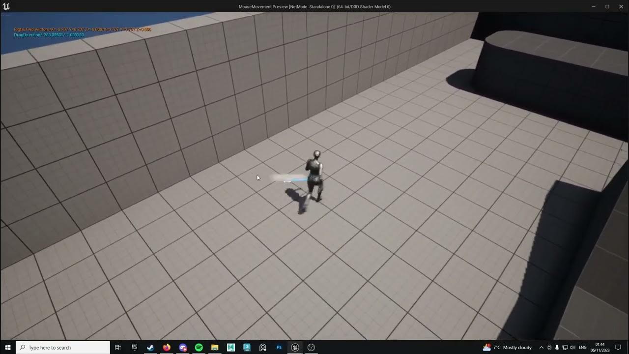Mouse Drag Movement Test (Debug Enabled) - YouTube