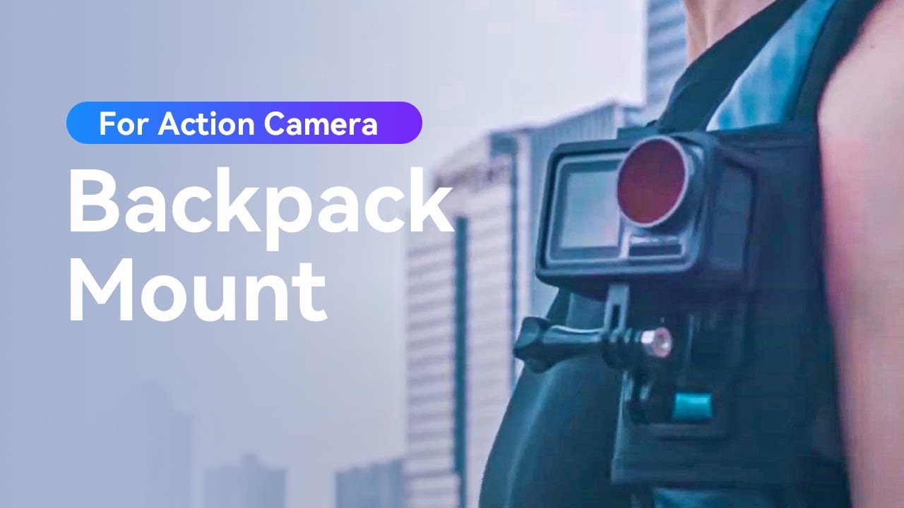 Telesin Backpack Mount for Action Camera - YouTube