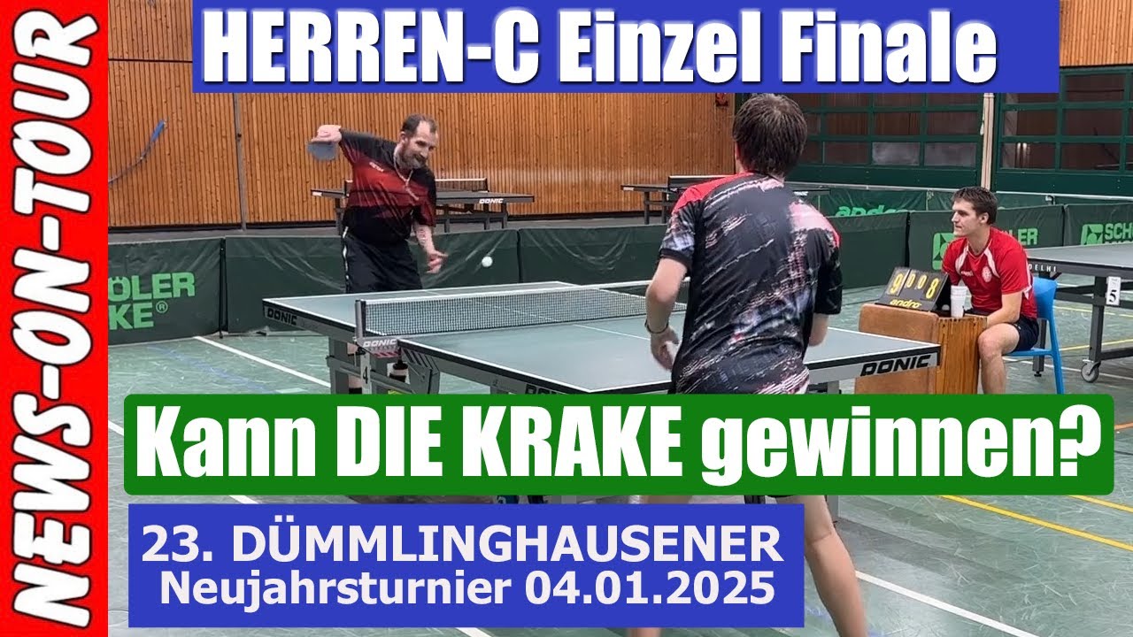 Gewinnt ´die Noppen-Krake´? Herren C Einzel Finale - L.Heckel (1.315 ...
