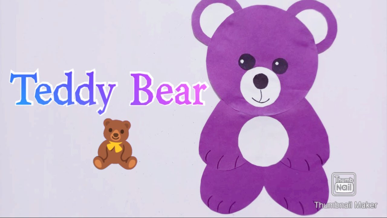 paper teddy bear🧸|cute and easy paper teddy bear - YouTube