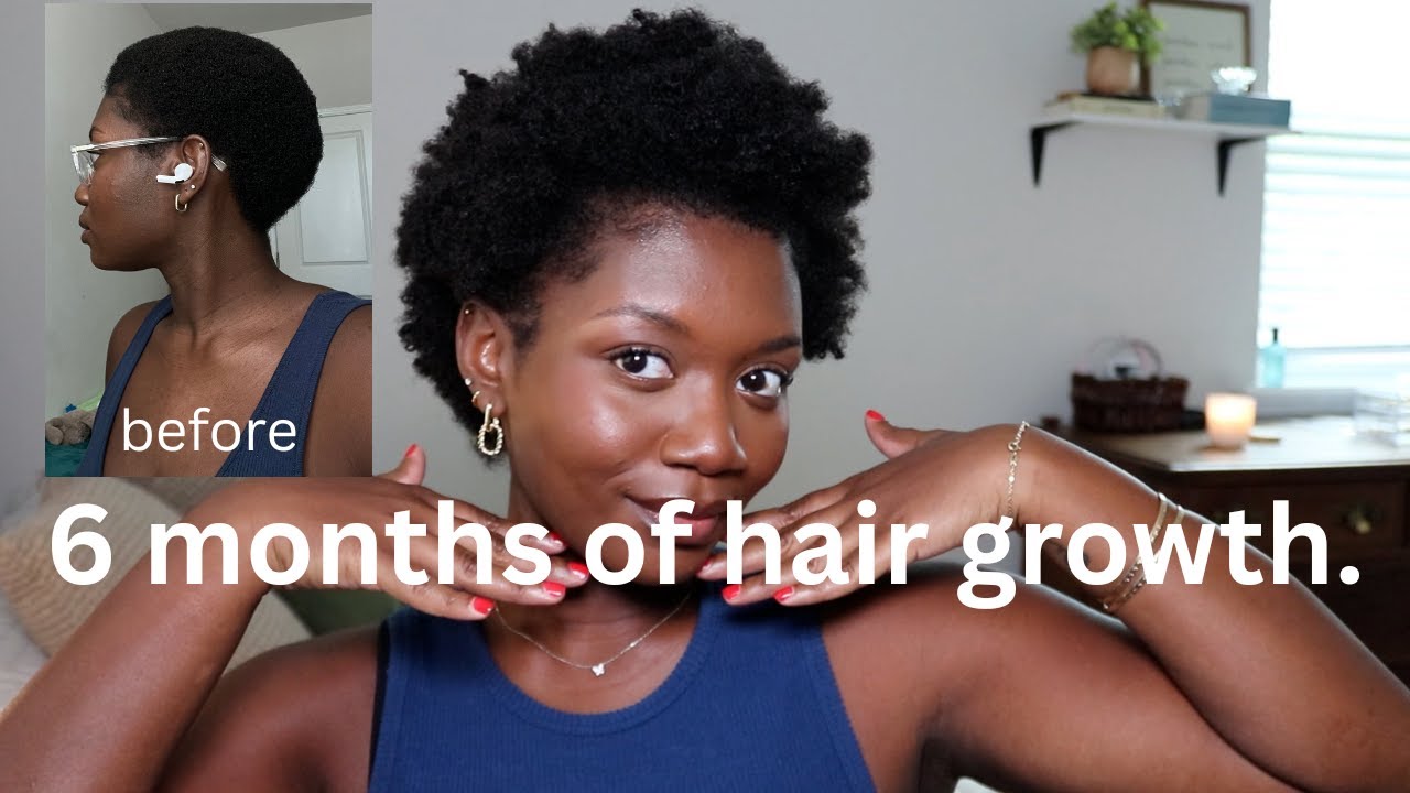 6 MONTH BIG CHOP UPDATE| Length Check, Hair Growth Challenge + more ...