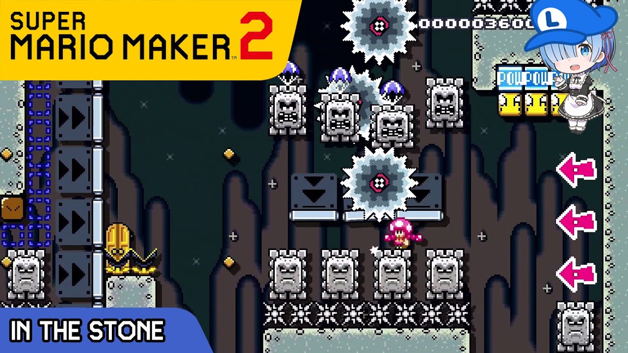 In the stone🗿 by woodywood - COOL LEVEL IDEAS in Mario Maker 2 (60fps ...