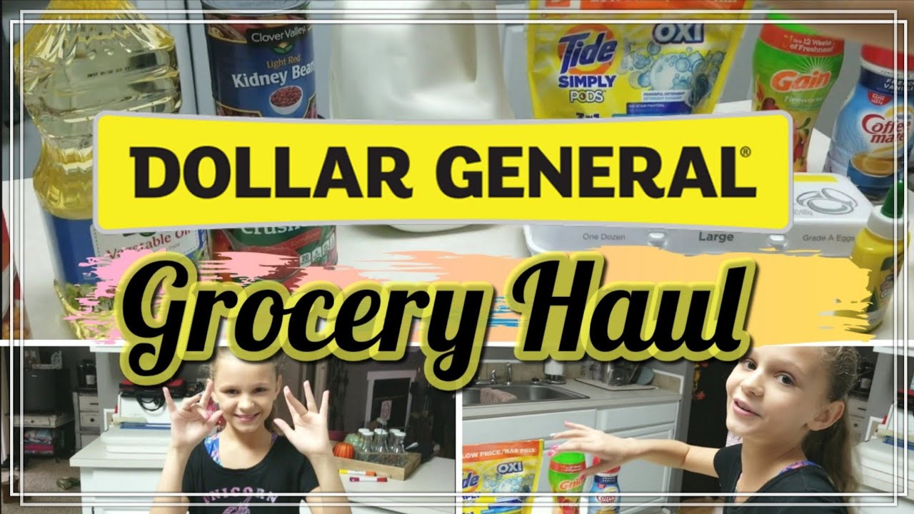 Grocery Haul | Dollar General Small Haul - YouTube