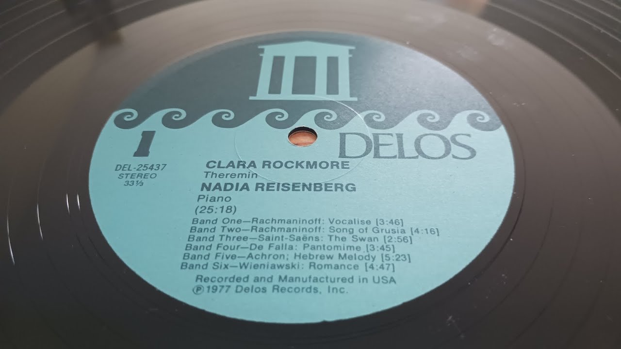 "Vocalise" (Rachmaninoff) by Clara Rockmore and Nadia Reisenberg 1977 ...