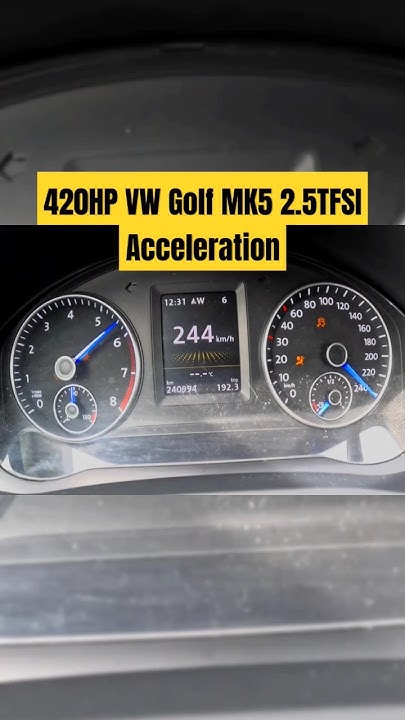 420HP VW Golf MK5 2.5TFSI Acceleration!.🚀🔥 - YouTube