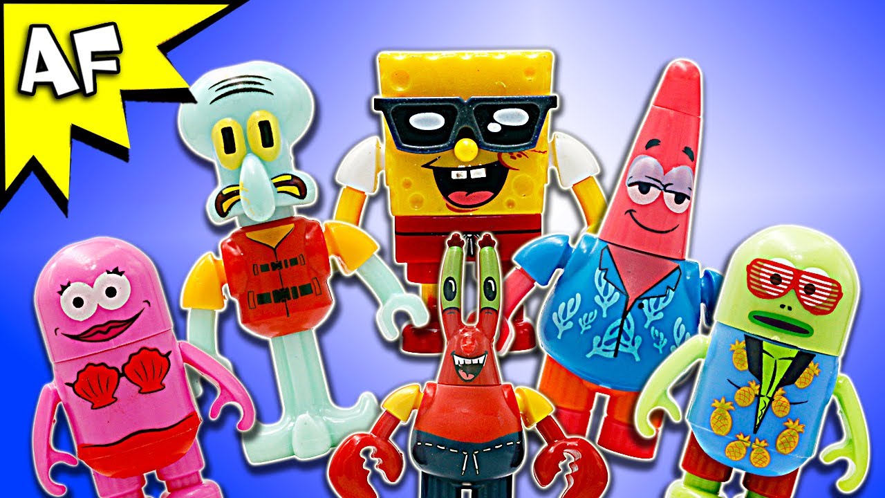 Mega Bloks 94621 SpongeBob Squarepants Beach Resort Figure Pack New ...