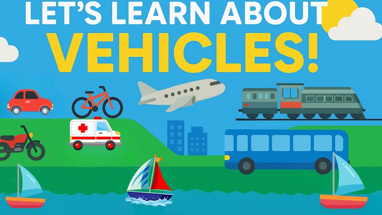 Learn About Vehicles for Kids | Fun Transportation Video with Cars ...