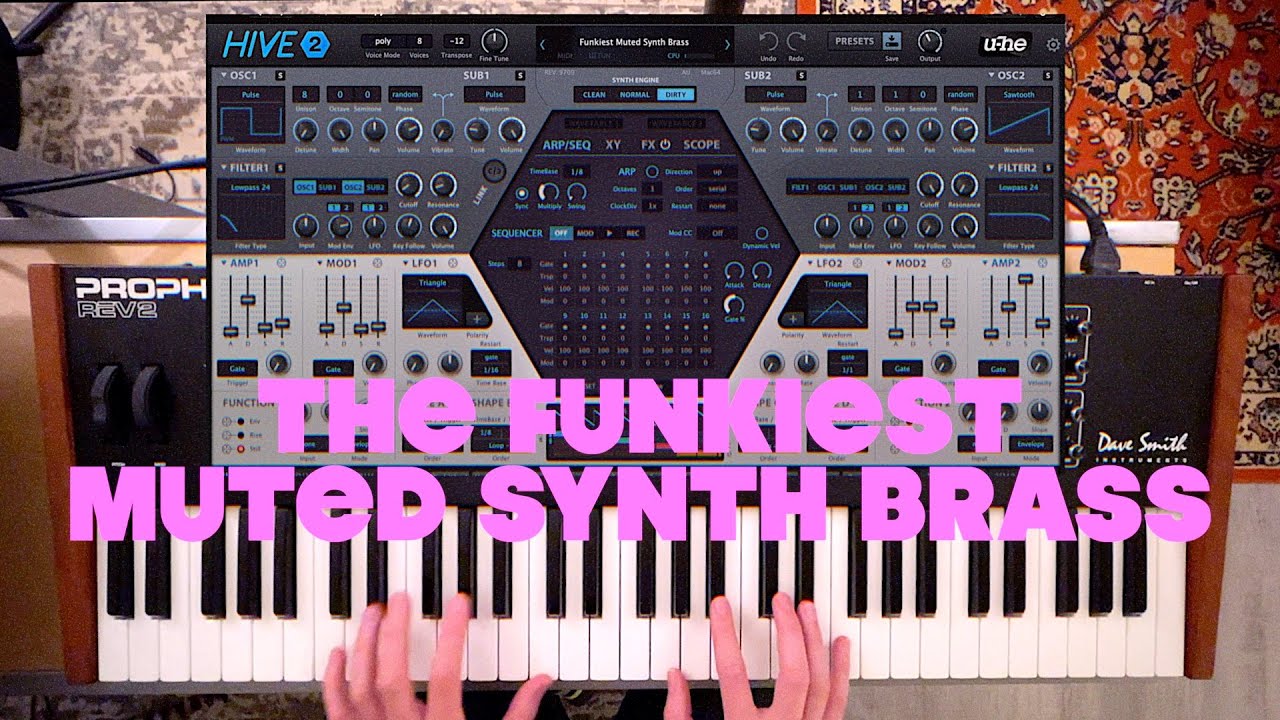 One Minute of the Funkiest Muted Synth Brass - YouTube