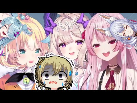 The girls grill Luca with questions after showing up in chat - YouTube