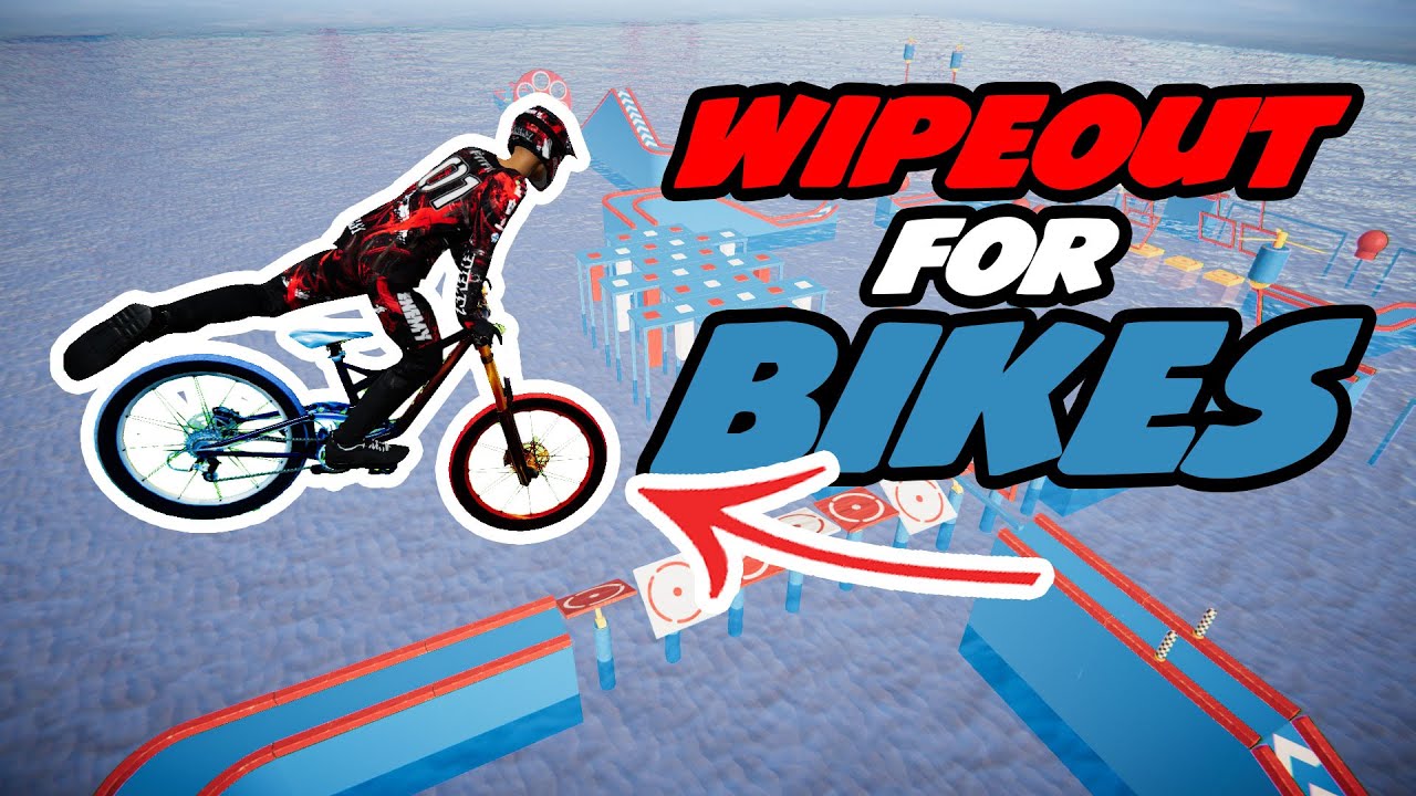 WIPEOUT With Bikes - YouTube