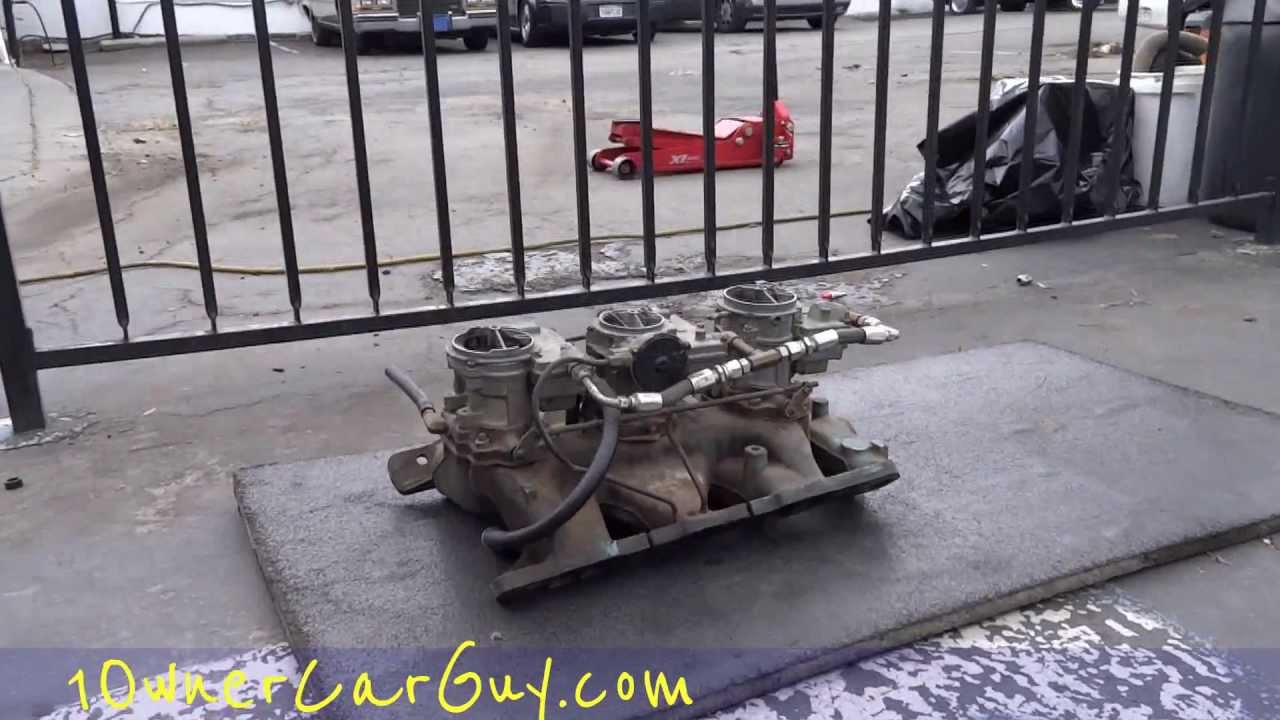 Tri-Power Carburetor Muscle Car Rat Rod GTO 389 Big Block Stock Factory ...