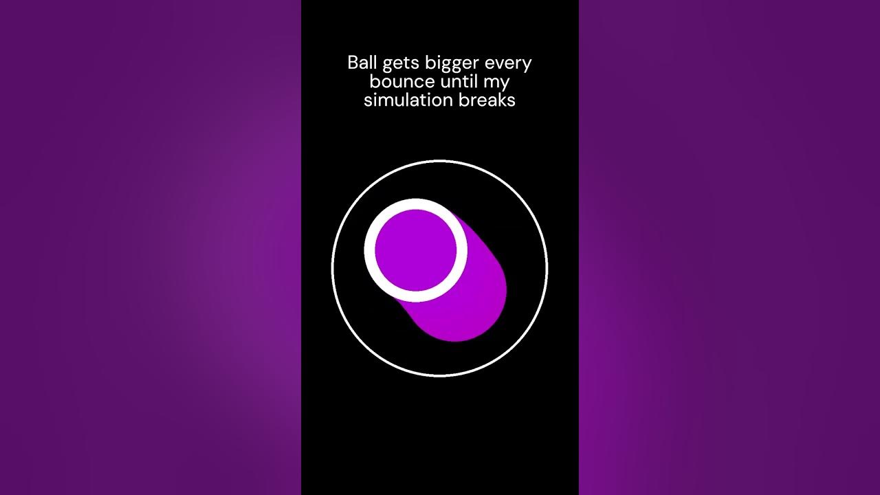 Bouncing Ball Simulation #simulation #physics #python - YouTube