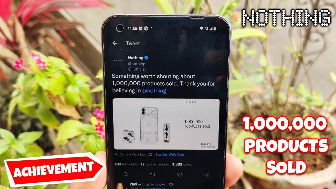 Nothing Company New Achievement 1 Million Products Sold | Nothing Phone ...