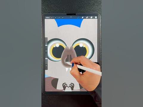 Bat - iPad drawing in Procreate (#shorts) - YouTube