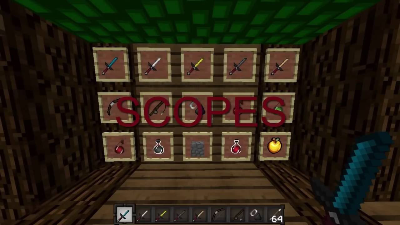 Texture Pack Scope Head 32x Pack 1.7.x & 1.8.x - YouTube
