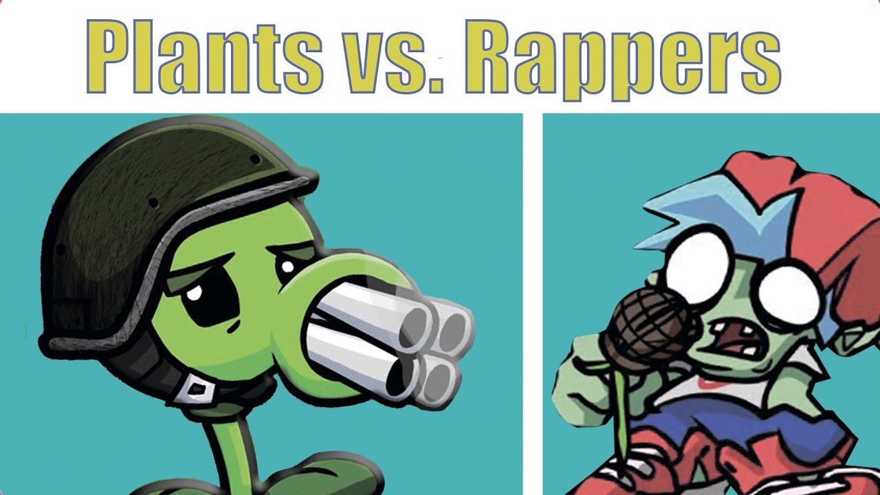 Friday Night Funkin' VS Plants vs Rappers FULL WEEK + Cutscenes FNF Mod ...