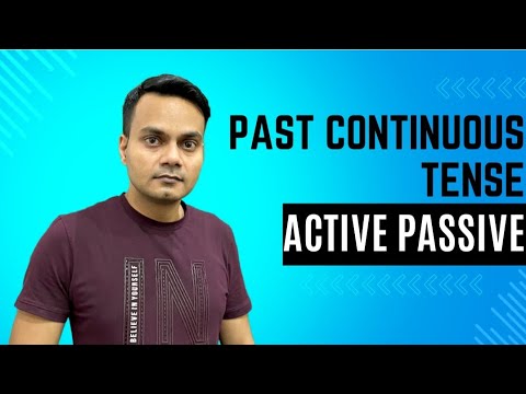 past continuous tense (active passive voice)#englishgrammar #tense ...